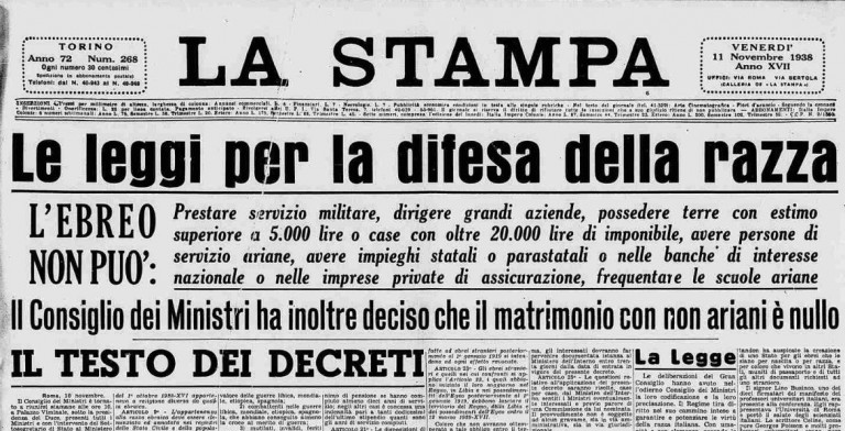 1938: La nascita del razzismo di Stato | ISRAL